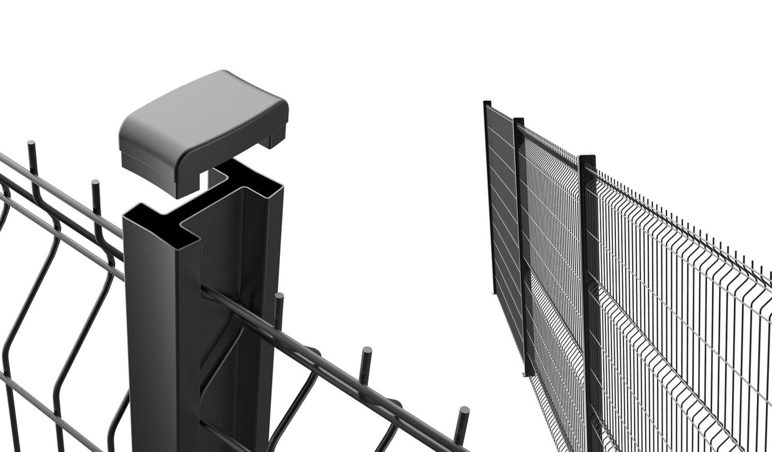 DIRICKX : Axyle poteau de clôture à clips - L'agence-N